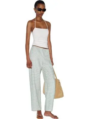 REFORMATION Lilah Linen Pant - Blue