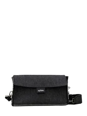 UP-FUSE Recycled Denim Luxe Lolita Shoulder Bag - Black