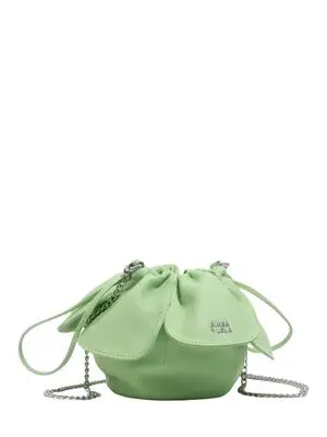 Bimba Y Lola Petalo Leather Bucket Bag - Green