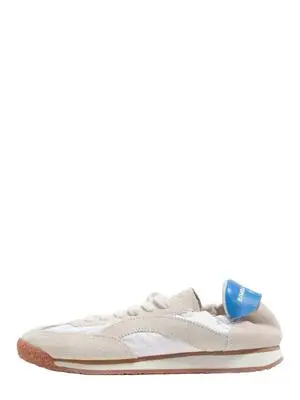 Bimba Y Lola Light Beige Suede Panel Sneakers - Neutrals