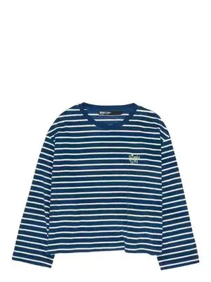 Bimba Y Lola Striped Long-sleeved T-shirt - Blue