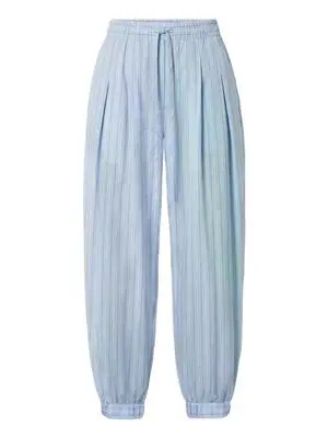 NICHOLAS Liselle Striped Balloon Trousers Blue