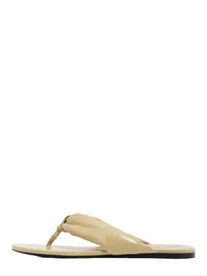 Bimba Y Lola Knotted-strap Leather Sandals - Neutrals
