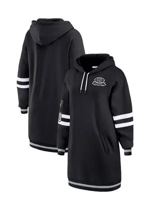 WEAR BY ERIN ANDREWS Las Vegas Raiders Hoodie Dress - Black