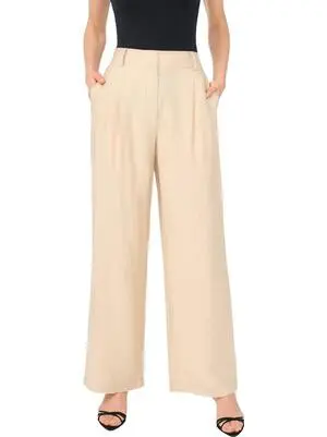 Vince Camuto Pleated Wide Leg Pants - Birch