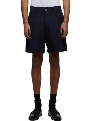 7 For All Mankind Hybrid Twill Jogger Shorts - Navy