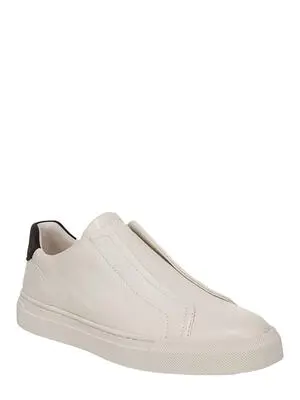 Vince Luca Laceless Slip-on Sneaker - Pebble White/palomar