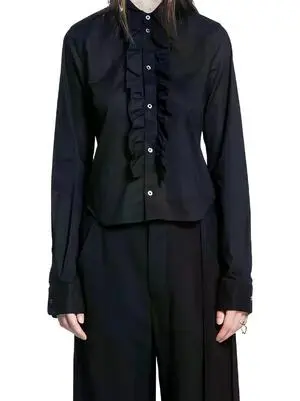 ANN DEMEULEMEESTER Ruffled Shirt - Black