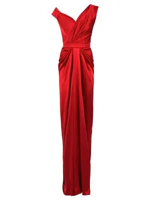 ALINA CERNATESCU One-shoulder Maxi Dress - Red