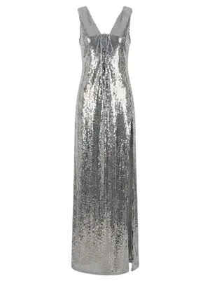 GLAM ON YOU Sofia Tunic Gown - Silver