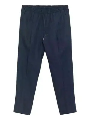 BRIGLIA 1949 Navy Drawstring Waist Trousers - Blue