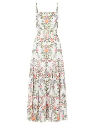 Borgo De Nor Cordiela Tiered Broderie Anglaise Cotton Maxi Dress - Multi