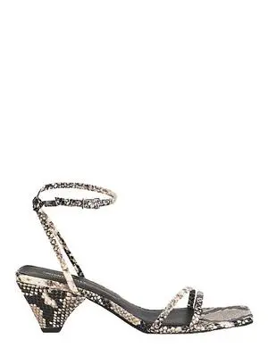Intentionally Blank Strappy Heeled Sandals - Snake
