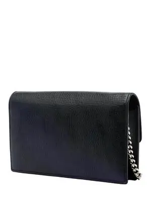 GUCCI 2000-2015 Dollar Calfskin Interlocking G Wallet On Chain Crossbody Bag