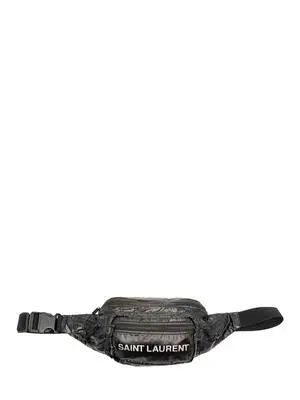 Saint Laurent Nylon Belt Bag - Black