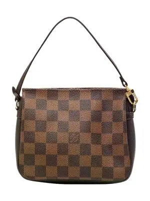 LOUIS VUITTON Damier Ebene Trousee Pochette Handbag - Brown