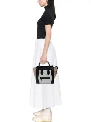 Celine Mini Tricolor Luggage Tote Bag - Grey