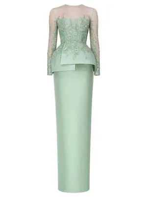 RAMI AL ALI Embellished Maxi Dress - Green