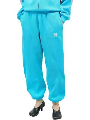 REWARD IF FOUND Logo Embroidery Track Pants - Blue