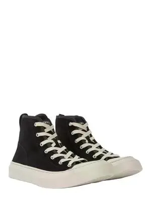 ANN DEMEULEMEESTER Mid-top Vulcanised Sneakers - Black