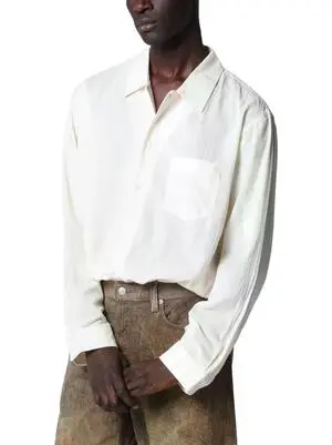 Séfr Leo Patch-pocket Shirt - Neutrals