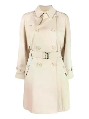 Emporio Armani Belted Trench Coat - Neutrals