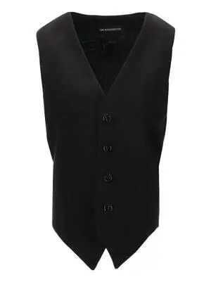 ANN DEMEULEMEESTER Button Waistcoat - Black