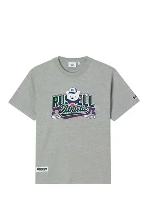 CHOCOOLATE Graphic-print Cotton T-shirt - Grey