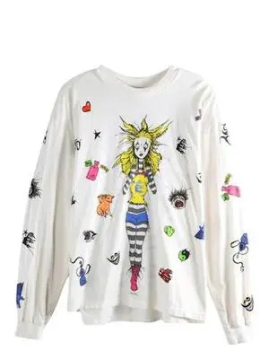 HELLSTAR Down The Paradise Path Longsleeve T-shirt - White