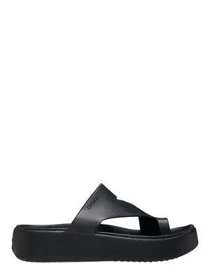 CROCS Crocs Getaway Platform Toe Loop Flip Flops Black