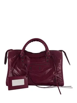Balenciaga Le City Medium Leather Bag - Pink