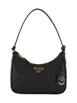 Prada Re-edition 2005 Mini Bag In Saffiano Leather - Black