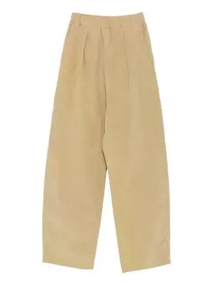 CORTANA Mel Pleated Wide Leg Pants - Neutrals