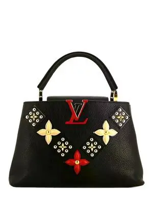 LOUIS VUITTON Capucines Pm Bag - Black