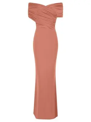 CELESTINE & MAE Celestine & Mae Primula Crossover Maxi Dress Pink