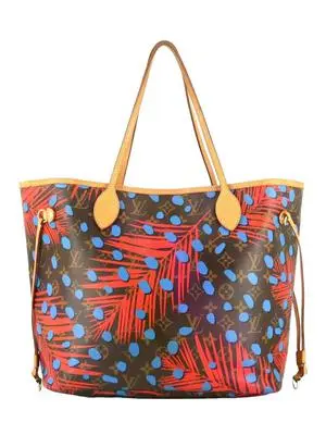LOUIS VUITTON Louis Vuitton Medium Jungle Neverfull Tote Black