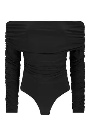 CELESTINE & MAE Florentina Bodysuit In Navsoul - Black