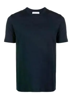 CRUCIANI Crew-neck Fitted T-shirt - Blue