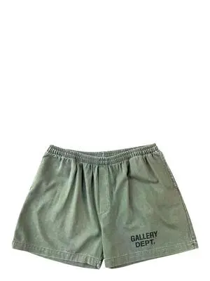 GALLERY DEPT. Zuma Logo Print Shorts - Green