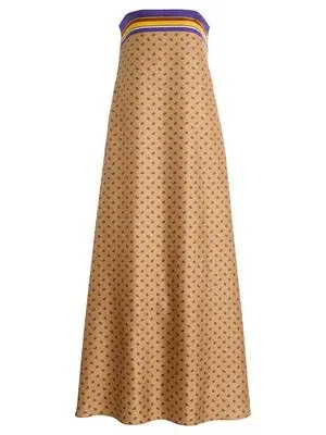 Christopher Esber La Isla Bandana-print Silk-twill Strapless Maxi Dress - Multi
