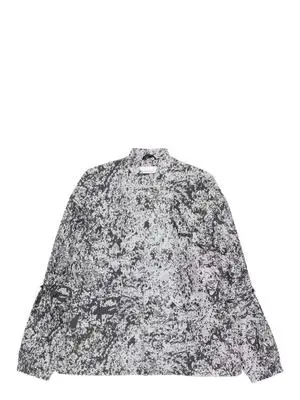 PEACEMAKER OAMC Tech Splatter-print Shirt Jacket - Grey