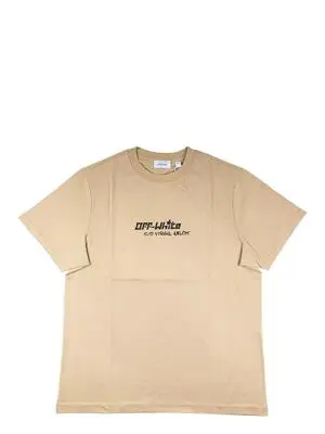 Off-White Cryst Croco Logo-print Slim-fit T-shirt Neutrals