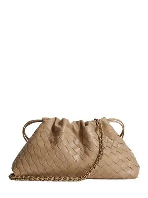 Bottega Veneta Bottega Veneta Intrecciato Leather Shoulder Bag Neutral