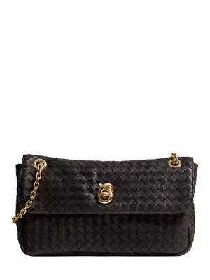 Bottega Veneta Leather Madison Shoulder Bag - Brown