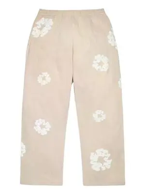 DENIM TEARS Cotton Wreath Track Pants - Neutrals