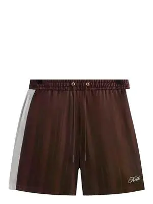 Kith Red Pinstripe Tricot Shorts - Brown