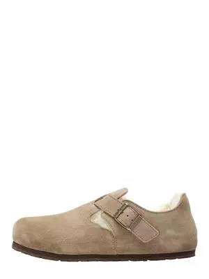 BIRKENSTOCK London Shearling Suede Sneakers - Neutrals