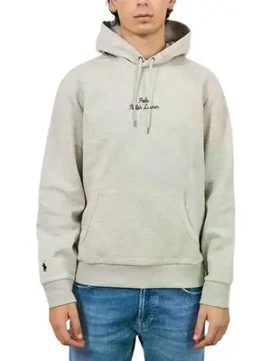 Polo Ralph Lauren Logo-embroidered Hoodie - Grey