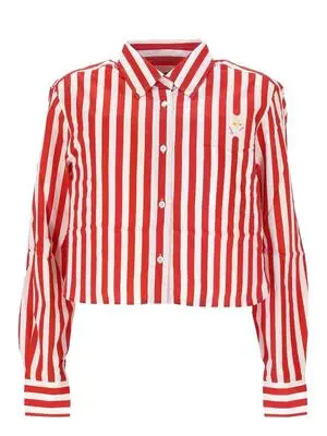 Fiorucci Striped Cotton Shirt - Red