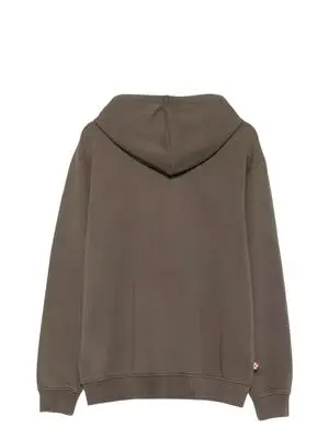 MC2 SAINT BARTH Logo-embroidered Zip-up Hoodie - Brown